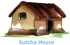 Kutcha House Images